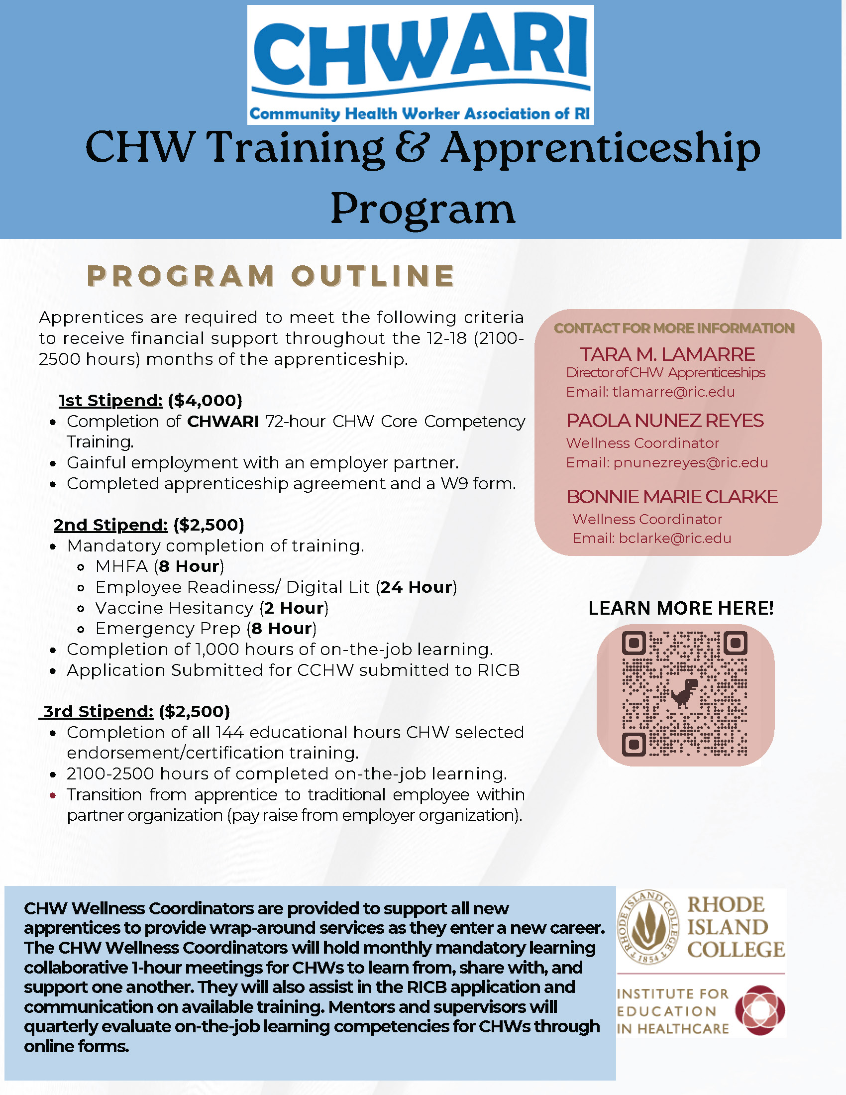 CHW Apprenticeship Program – Community Health Worker Association of RI